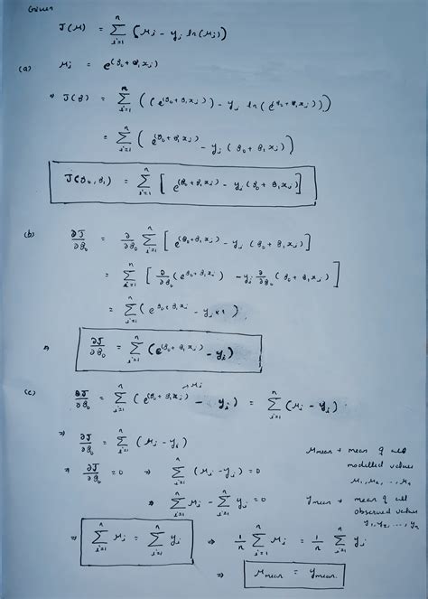 Solved Returning To The General Form Of A Poisson Regression Loss