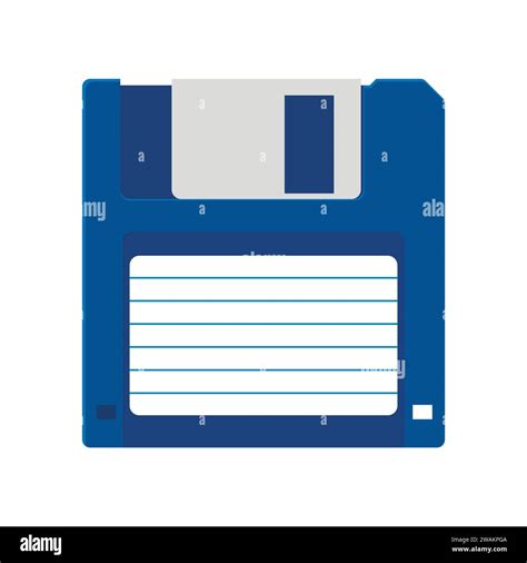 Floppy Disk Icon In Flat Style Isolated On White Background Hd Diskette Old Data Media Vector