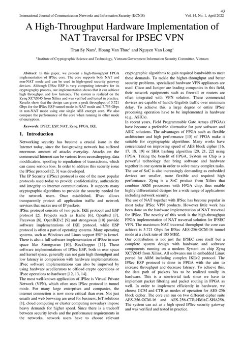 Pdf A High Throughput Hardware Implementation Of Nat Traversal For