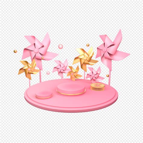 핑크 풍차 Png 일러스트 및 벡터 이미지 무료 다운로드 Lovepik
