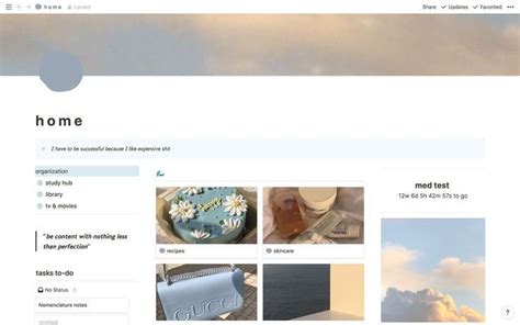 Pin By Sarah Rodas On Notion Inspo Notions Aesthetic Template Planner