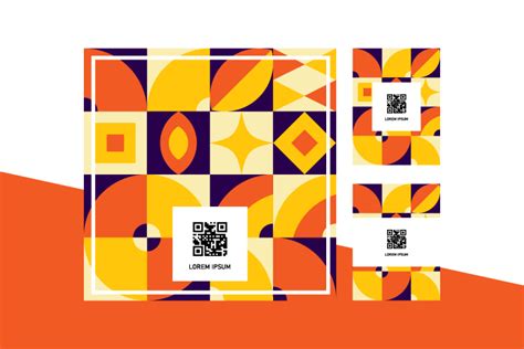 Different Size Modern Geometric Qr Code Graphic By Muhammad Rizky Klinsman Creative Fabrica