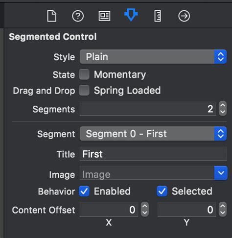 7 關於xcode的ui 元件… segmented control 切換分類的元件，比方選擇性別。 by ritta 彼得潘的