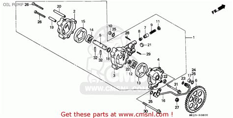Honda Xr600r 1990 L Australia Oil Pump Buy Oil Pump Spares Online