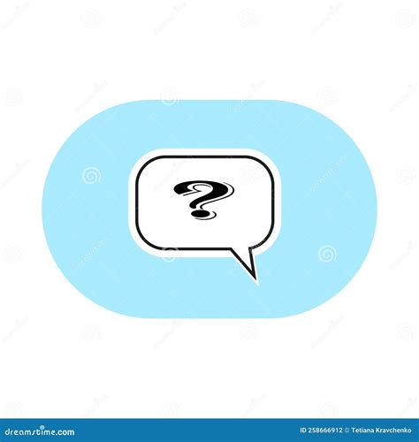 Question Mark Message Speak Icon Information Sign Business Concept