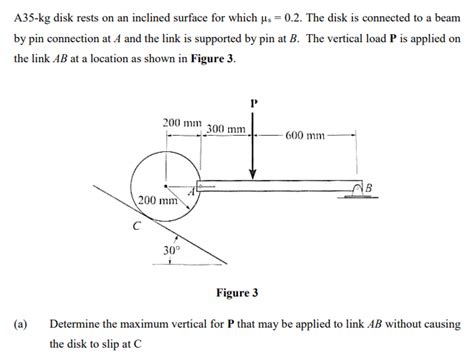 Answered A Kg Disk Rests On An Inclined Bartleby
