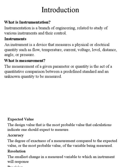 Instrumentation And Error Pdf Observational Error Measuring Instrument