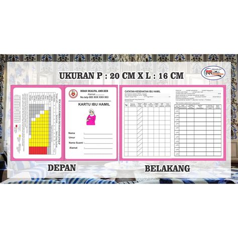 Jual Kartu Pemeriksaan Ibu Hamil Kartu Anc 14x20 Cm Shopee Indonesia