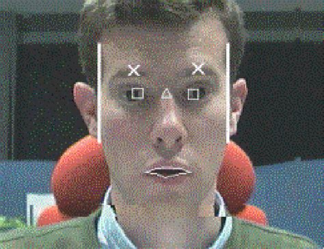 A Screen Shot From The Face Tracker Download Scientific Diagram