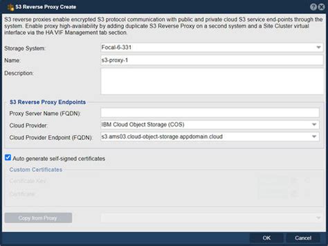 Create Object Reverse Proxy Osnexus Online Documentation Site