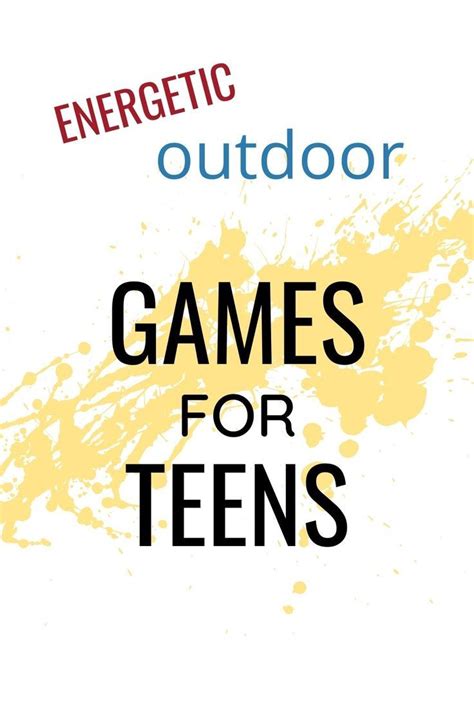 Party Games For Teenagers Games For Teens Outdoor Party Games Large