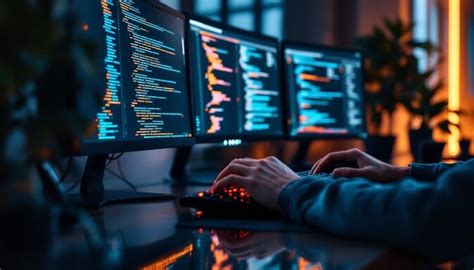 Free Glowing Code Workspace Image Coding Programming Workspace