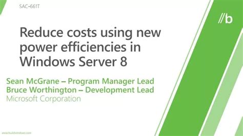 Ppt Reduce Costs Using New Power Efficiencies In Windows Server 8 Powerpoint Presentation Id
