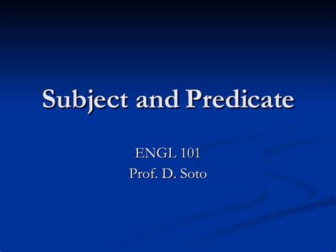 13 Y 14 Subject And Predicate Ppt Food And Drink