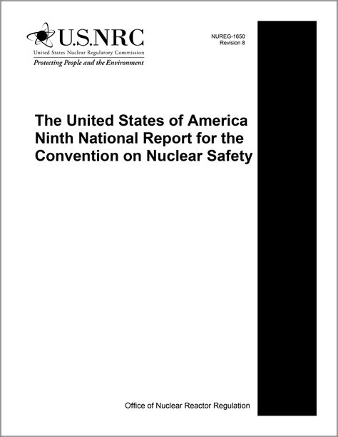 Nrc Issues New Report For Convention On Nuclear Safety Ans Nuclear