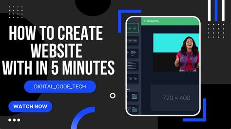 How To Make A Website In 5 Minutes Tailblocks Tailwindcss Digitalcodetech Youtube
