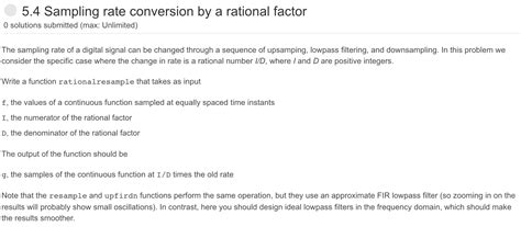 5 4 Sampling Rate Conversion By A Rational Factor O