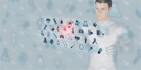 의사 및 치료 홀로그램 디스플레이 의료 네트워크 혁신 및 기술 3d 일러스트 레이 션 3차원 형태에 대한 스톡 사진 및 기타