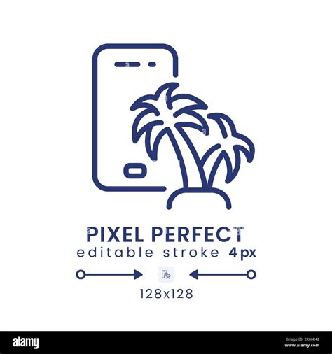 Travel App Linear Desktop Icon Stock Vector Image And Art Alamy