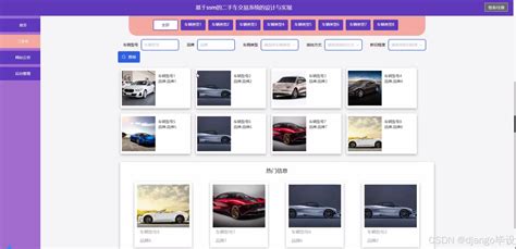 计算机毕业设计djangovue的二手车交易系统的设计与实现【开题论文程序】 Csdn博客