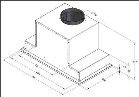 Абсорбатор Delux 750 м3 ч Пълно Вграждане Инокс Аспиратори абсорбатори за вграждане