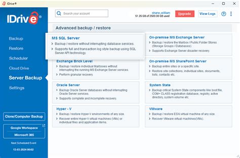 Ms Sql Server Backup To Idrive® Cloud