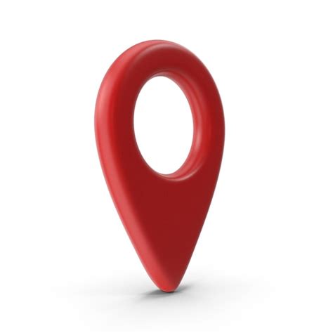 premium photo 3d rendering realistic location red map pin gps pointer