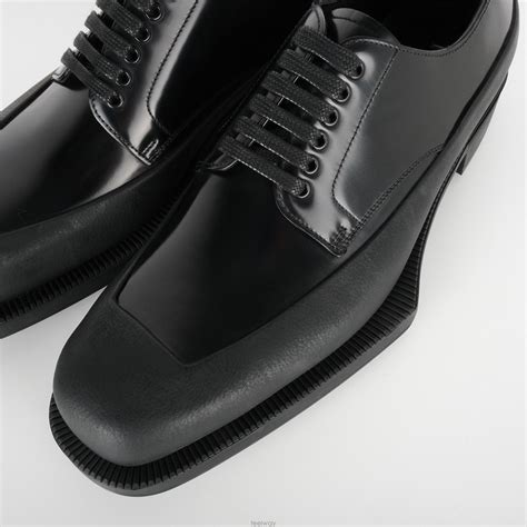 Prada 구두 22fw 프라다 브러시드 가죽 더비 슈즈 2eg413 055 F0002 원래 명품은 필웨이 Feelway