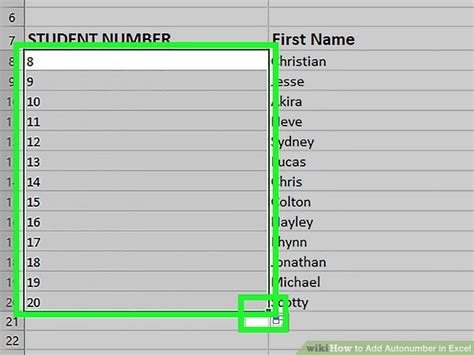 How To Add Autonumber In Excel 13 Steps With Pictures Wikihow