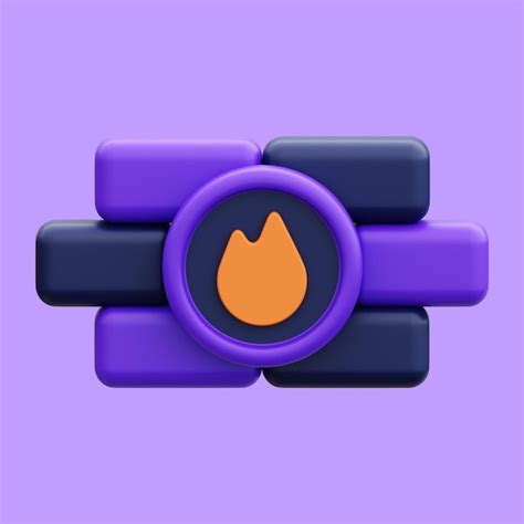 Premium Psd Firewall Cyber 3d Icon