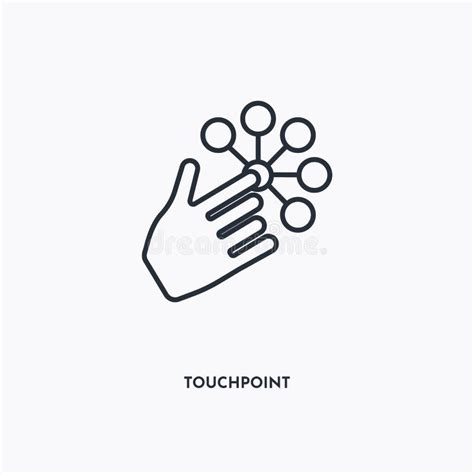 Touchpoint Outline Icon Thin Line Concept Element From Customer Service Icons Collection Stock