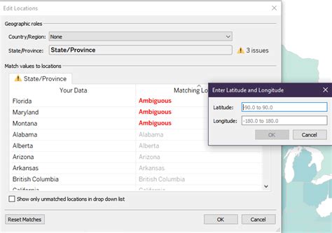 Superstore Dataset Ambiguous Locations Rtableau