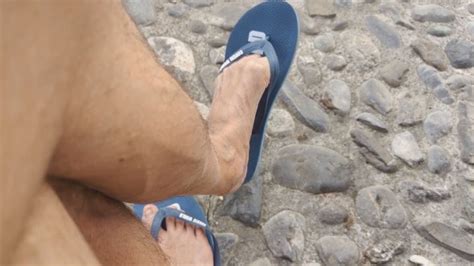 Shoeplay On A Public Bench With Flip Flops And Dried Out Feet Salvatrix C Clips Sale