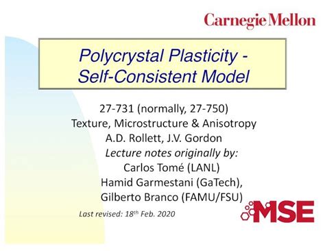 Pdf Polycrystal Plasticity Self Aniso4