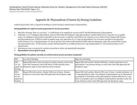 Pdf Phytonadione Vitamin K Dosing Guidelines · Pdf Filetitle Phytonadione Vitamin K