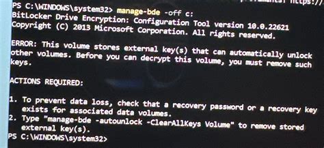 Decrypting Using Bitlocker Atlas Documentation