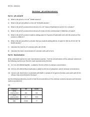 In Class PH Practice Pdf SCH 3U Solutions Worksheet PH And Neutralization Part A PH And