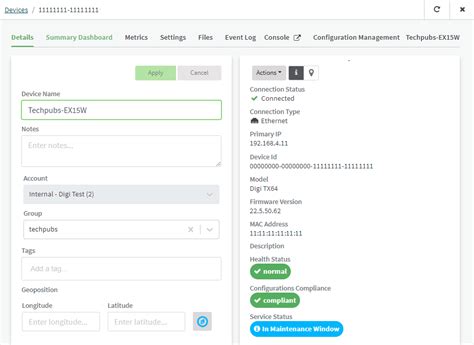 View And Manage Device Metrics