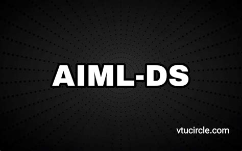 Vtucircle Aiml Ds