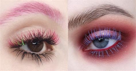 Coloured Eyelash Extensions Popsugar Beauty Uk