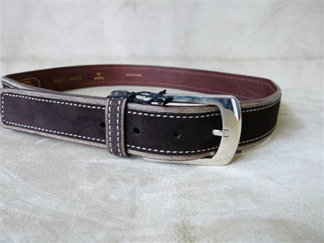 Kudu Clear 34 90 Waxed Erreghe Belt New Vintage Ebay