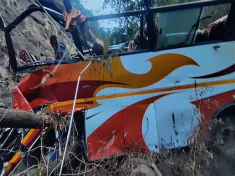 Horrific Road Accident In Maharashtra Raigad Bus Fell Into Ditch 13