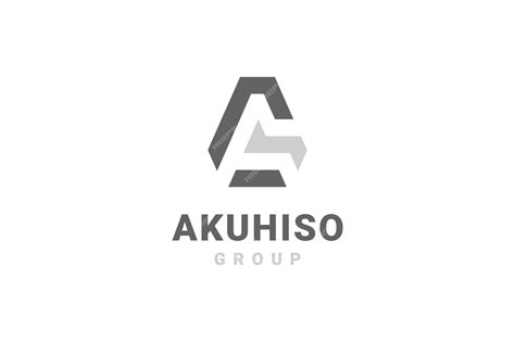 네거티브 스페이스 로고 디자인으로 문자 A가 포함된 모노그램 초기 Ag Ga 프리미엄 벡터