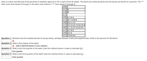 Answered Here Is A Stem And Leaf Plot Of The Bartleby