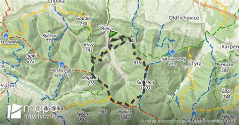 Trasa Řeka Řeka Mapa Turystycznapl
