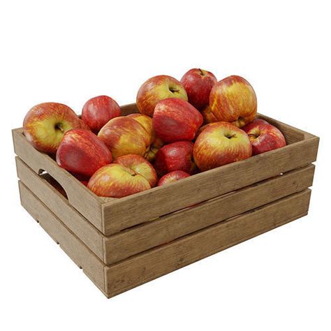 Apple Crates Set 02 3d Model Cgtrader