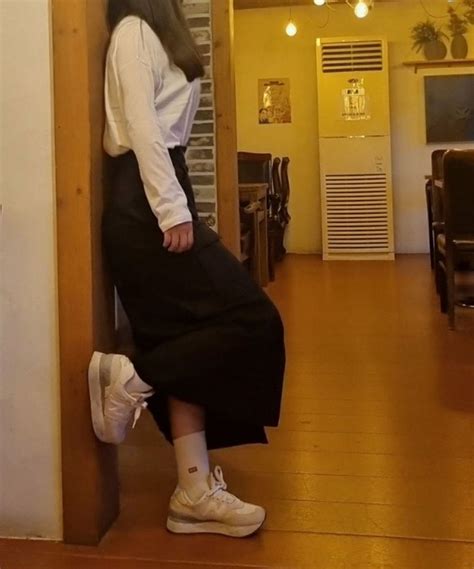 신상 롱스커트 다리가 길어 보이는 롱 H라인 스커트 에이블리