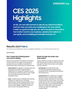 Sign Up CES 2025 Recap Resources Samsung Ads