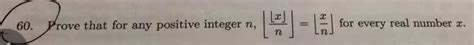 Solved Prove that for any positive integer n 图 言 Chegg