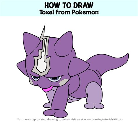 How To Draw Toxel From Pokemon Pokemon Step By Step